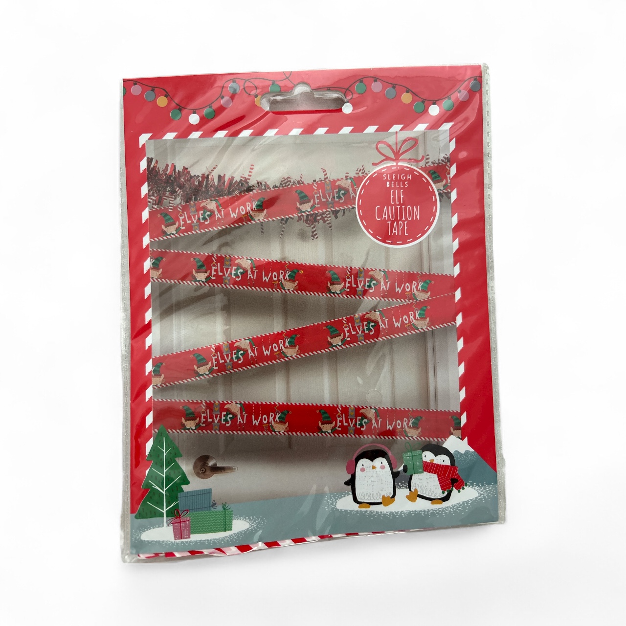 EmskisWorld. Christmas elf caution tape red elves at work design tape